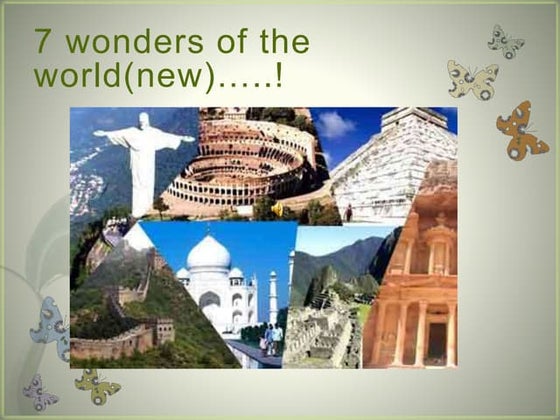 7 wonders of the world | PPSX
