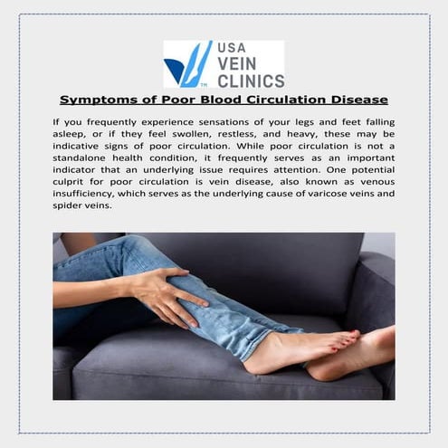 Symptoms of Poor Blood Circulation Disease | PDF