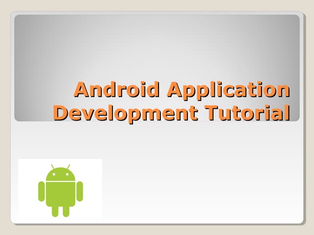 Synapseindia Android Apps Development Tutorial Ppt