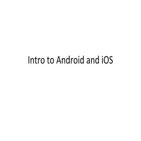 Synapseindia android apps intro to android and i os | PPT