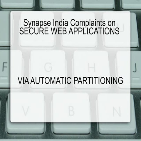 Synapse india complaints on secure web applications | ODP