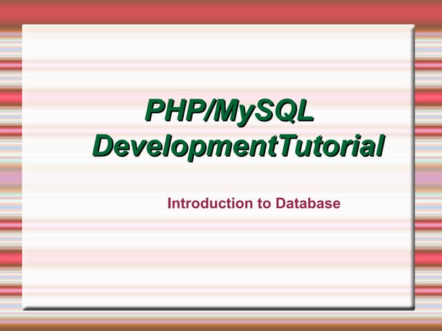 Synapseindia Php Development Tutorial Ppt