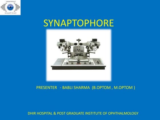 Synoptophore | PPTX