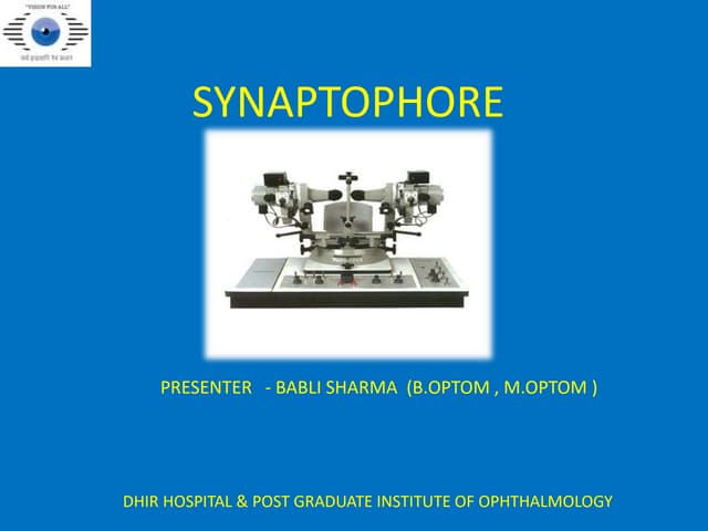 Synoptophore | PPTX