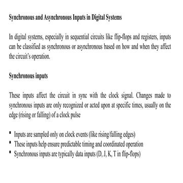 Synchronous and asynchronous clock | PDF
