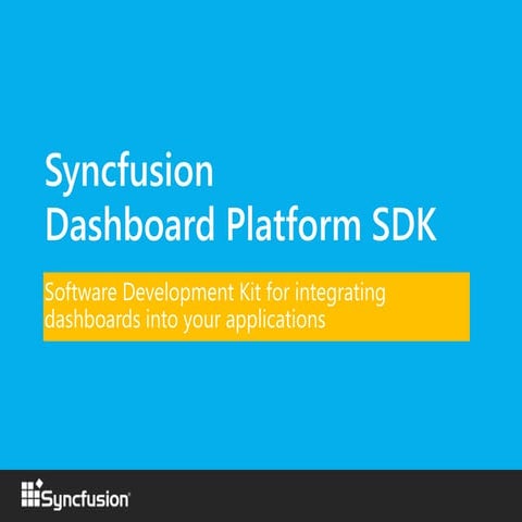 Syncfusion Dashboard Platform SDK | PPTX