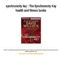 synchronicity key : The Synchronicity Key health and fitness books