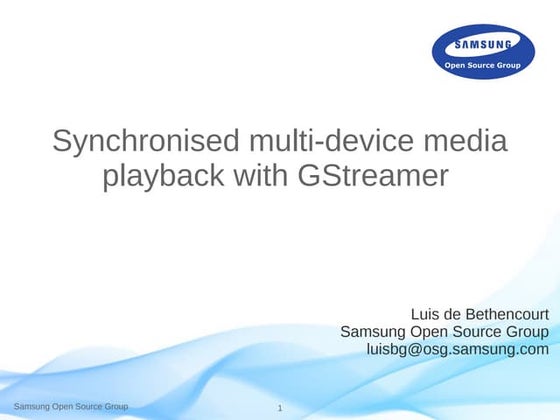 Introduction to Gstreamer | PPT