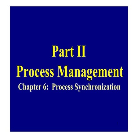 Synchronization | PDF | Computing | Technology & Computing