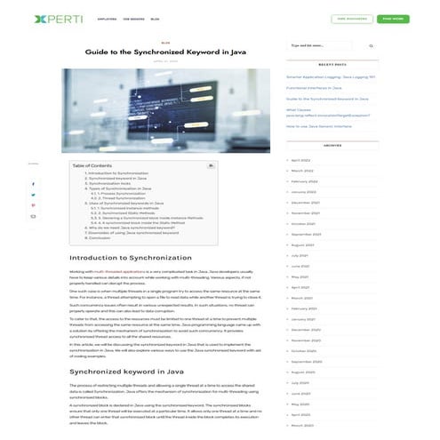 Guide To The Synchronized Keyword In Java Pdf 