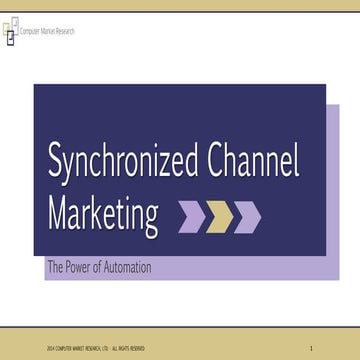 Synchronized Channel Marketing | PPTX