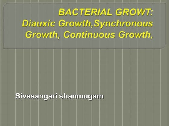 Microbial Growth curve | PPTX | Chemistry | Science