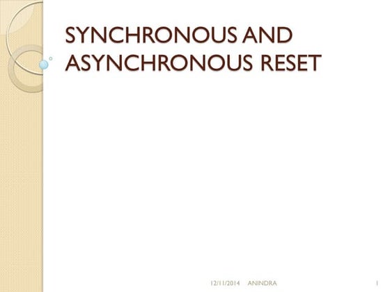 Synchronous And Asynchronous Clock Ppt