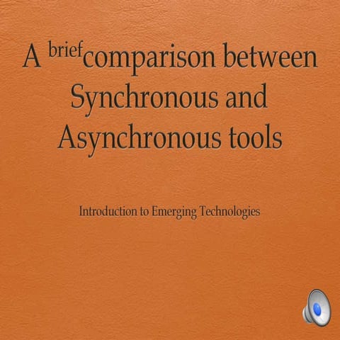 Synchronous And Asynchronous Tools1 Ppt