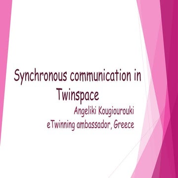 Synchronous communication | PPTX | Technology & Computing
