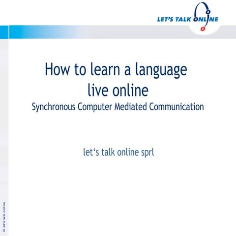 Synchronous Computer Mediated Communication | PPT