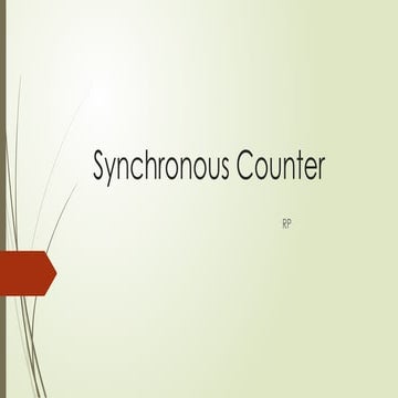 Synchronous Counter | PPTX