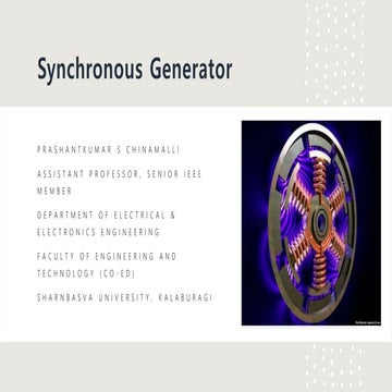 Synchronous Generator........................ | PPTX