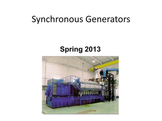 Synchronous machines | PPT
