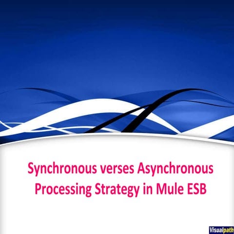 Synchronous Verses Asynchronous Processing Strategy In Mule Esb Ppt
