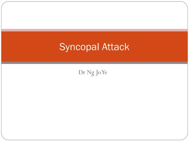 Syncope ppt | PPTX