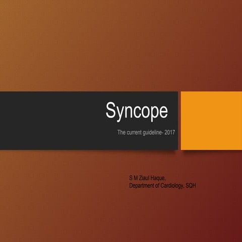 Syncope | PPT