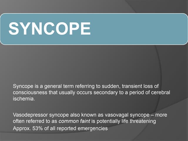 Syncope | PPTX