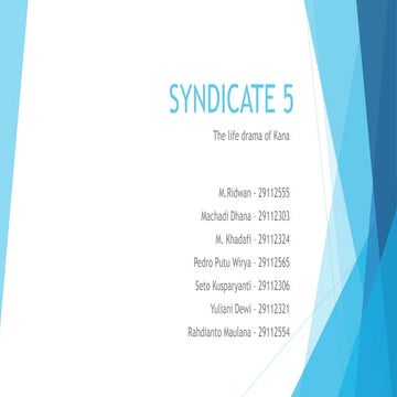 Syndicate presentation Human Resources | PPTX