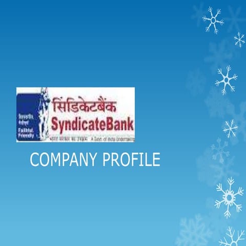 Syndicate bank | PPTX