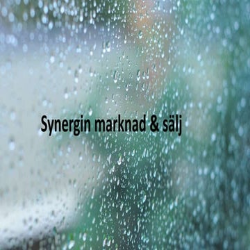 Hitta synergin mellan marknad och sälj med insiktsförsäljning och ...