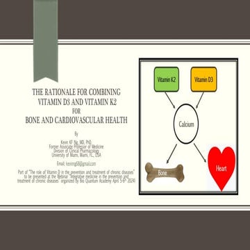 Synergistic actions of vitamin D3 and vitamin K2 | PDF