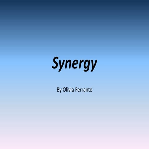 Synergy | PPTX