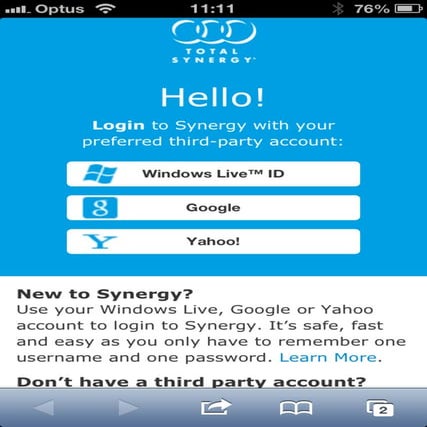 Synergy Cloud App – mobile screenshots | PPT