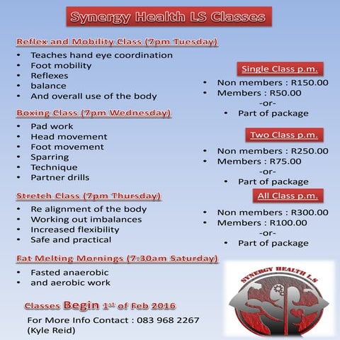 Synergy health ls classes | PDF