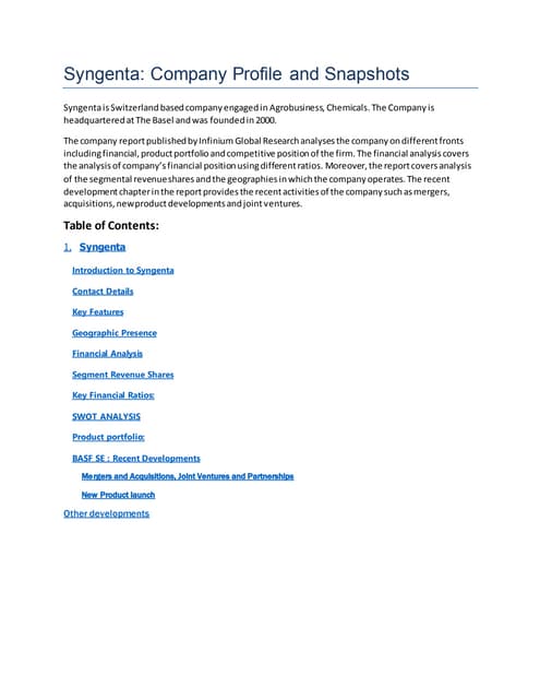 Ecolab: Company Profile and Snapshots | PDF