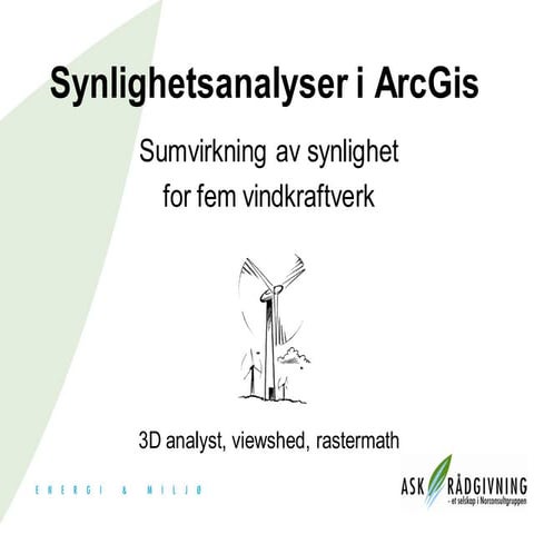 BK2011 Synlighetsanalyser i ArcGIS | PDF
