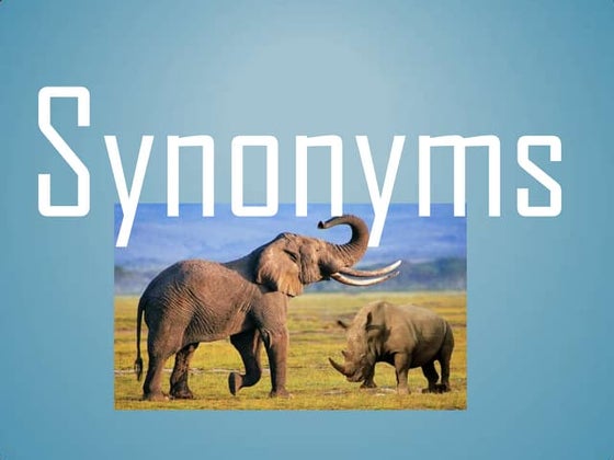 Synonym and Antonym PowerPoint | PPT