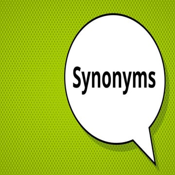 Synonym Lesson for Third & Fourth Grade Students | PPT