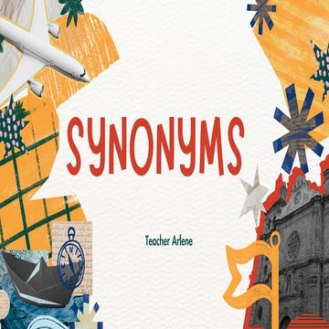 PPT - ENGLISH IN SYNONYMS AND ANTONYMS FOR GRADE 2 | PDF