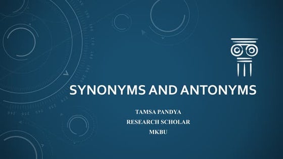 Grade 4 English -Synonyms and Antonyms.pptx
