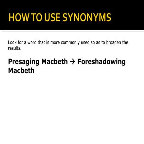 Synonyms presentation | PPT