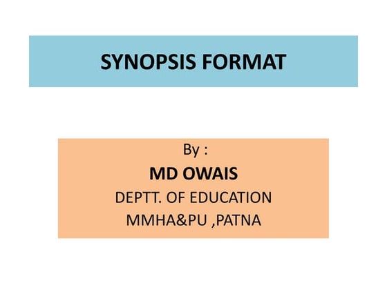 How to write a medical synopsis.pptx