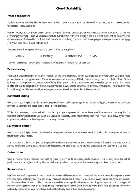 All About Database Scaling - Read More - Cognith | PDF