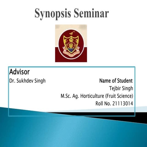 Synopsis seminar (Tejbir Singh).pptx