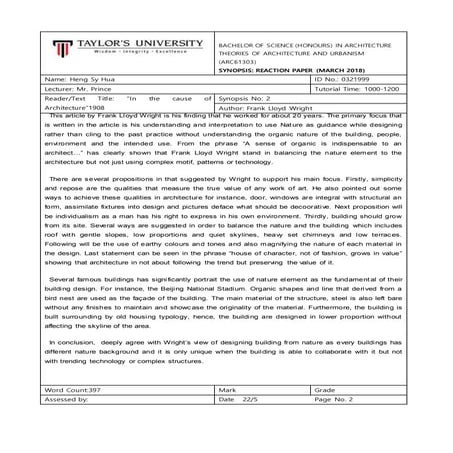 Synopsis template to au_march 2018 | PDF