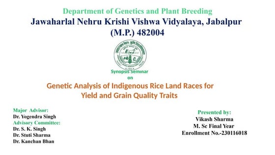 Paddy varietal characters | PDF