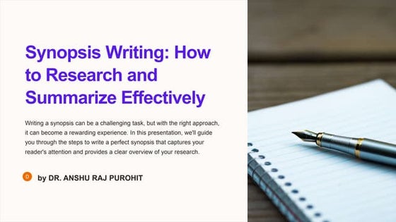 How to write a medical synopsis.pptx