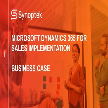 Synoptek Microsoft Dynamics 365 For Sales Implementation Ppt