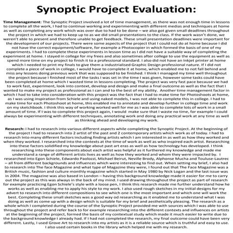 Synoptic Evaluation | PDF