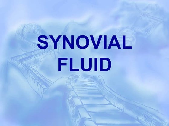 Synovial fluid examination | PPT